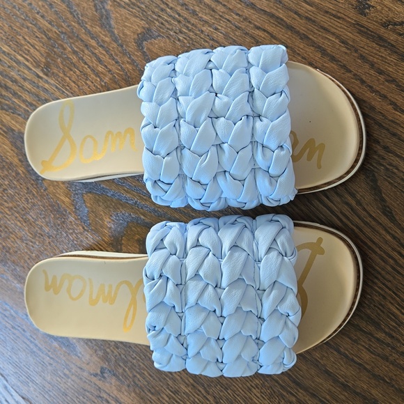 Sam Edelman | Shoes | Sam Edelman Blue Sandals | Poshmark